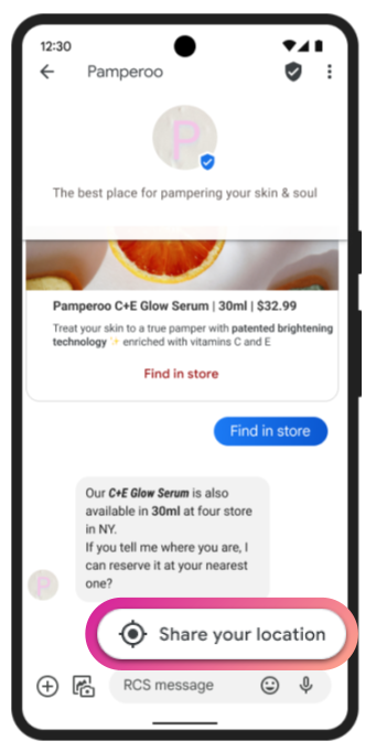 RCS Agent Capabilities | Messages API