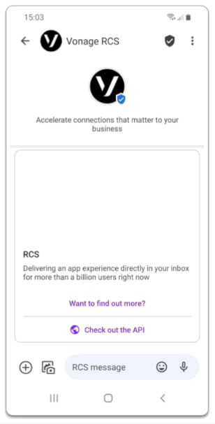 RCS Agent Capabilities | Messages API