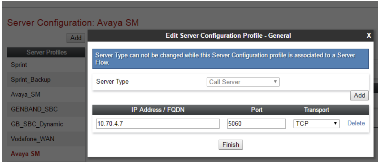 SIP > Avaya SBCe | Vonage API Developer