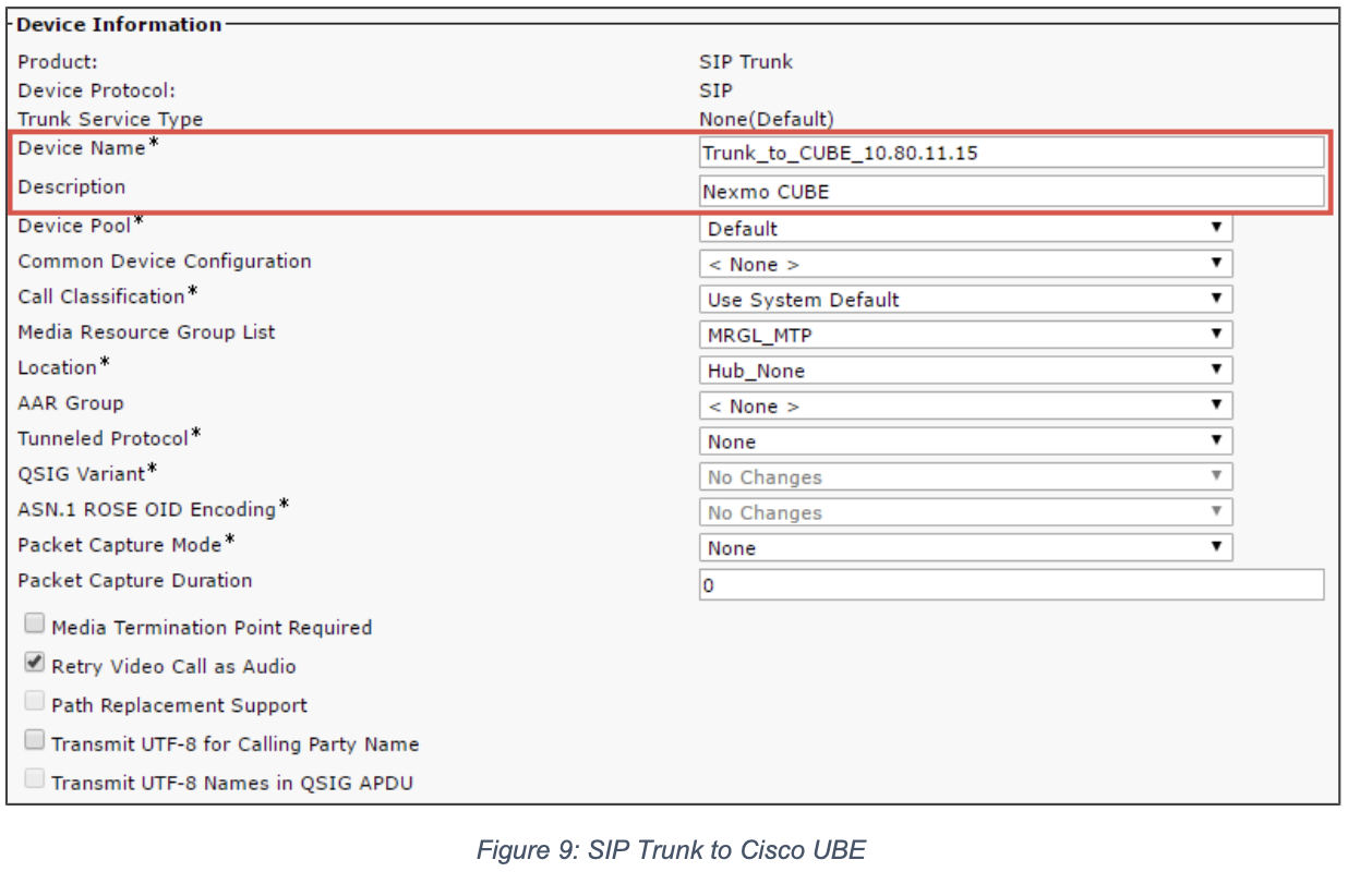 SIP > Cisco CUCM/CUBE | Vonage API Developer