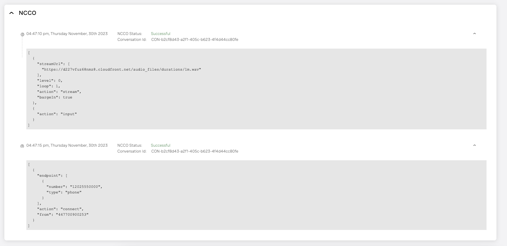 Voice Inspector (Call Diagnostics) | Vonage API Documentation